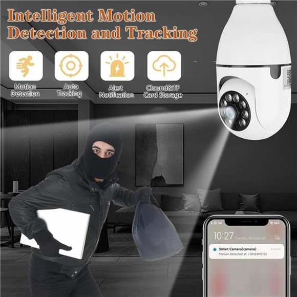 Cameras, Photo & Video | Wifi Light Bulb Camera Wireless 180p Smart ...